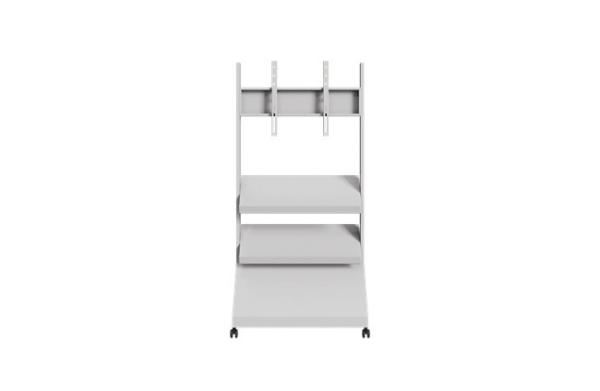 Quality Shelves Management Rolling TV Stand With Locking Casters 60kg Capacity Portable for sale