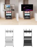 Quality Rolling Mobile TV Cart Stand 40 - 86 Inch LCD LED 4K Flat Screen TVs Table With for sale