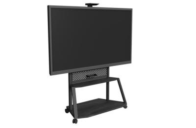 Cina Telecamera mobile nera Telecamera su ruote Ruote di blocco per monitor da 55 a 86 pollici in vendita