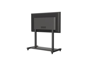 中国 モバイルブラック重用鋼電視車スタンド 75から110インチ 85インチテレビ床スタンド 販売のため