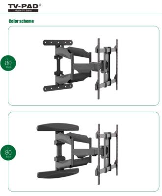 China Heavy Duty TV Wall Mount Floating TV Unit Cable Management For 40 To 86 Inches LCD TVs for sale