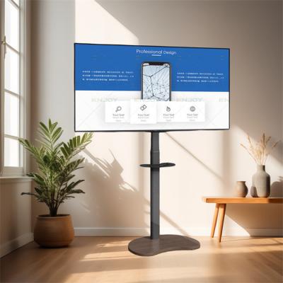 中国 OEM ODM モバイル フロアテレビ スタンド テレビカート カスターとホイール 43 から 65 インチ LCD LED スクリーン 販売のため