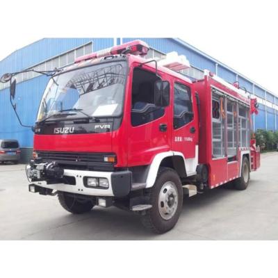 China ISUZU Emergency Rescue Fire Vehicle Fvr 240HP 5tons Crane Rescue Fire Truck for sale