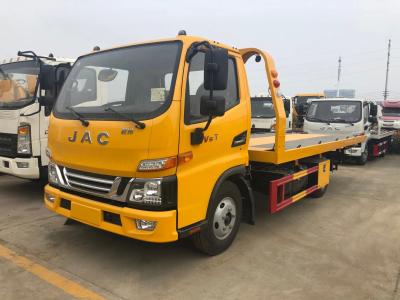 China Vehicle Recovery Broken Car Van Saving 5meter Flatbed Hydraulic Lifting JAC Wrecker Towing Recovery Truck Body for sale