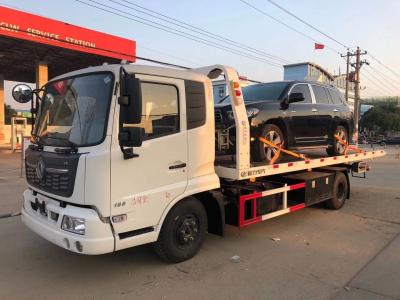 China Dongfeng Flatbed Wrecker Truck 3tons 4tons With 3ton Lifting Weight for sale