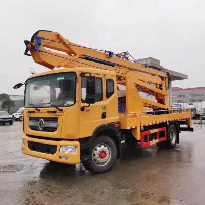 China Dongfeng 4X2 Mounted Hydraulic 20 28 30 32 35 40 Meter Telescopic Folding Boom Lift Working Aerial Platform Work Bucket High-Altitude Operation Truck for sale