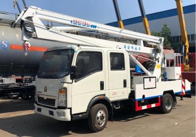 China Sinotruk HOWO Truck Mounted 12m Aerial Platform Working Truck Bucket Lift Cherry Picker for sale