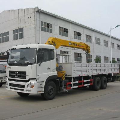China Dongfeng Heavy Duty 10 Wheels Truck Mounted Hydraulic Crane 6*4 for sale