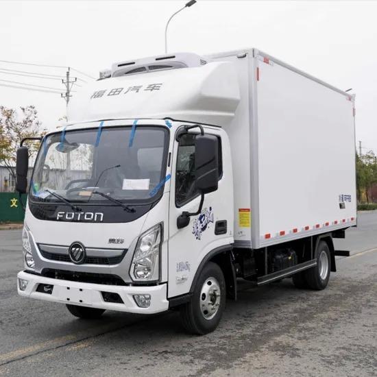 Quality Foton New Mini Refrigerated Food Truck 1ton 2ton  Freezer Van Truck for sale