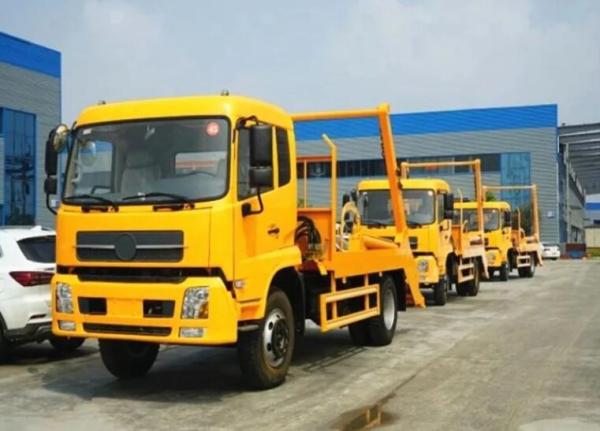 Quality Dongfeng Swing Arm Garbage Truck 8cbm 10cbm Refuse Collection Truck for sale