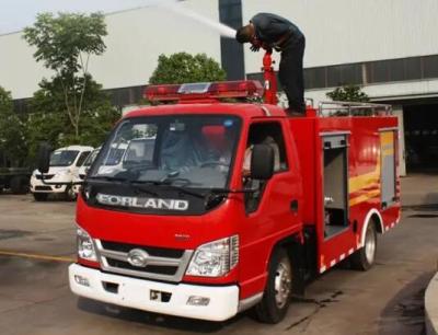 China 2m 2tons Water Tank Emergency Fire Truck 4×2 Diesel Fuel for sale
