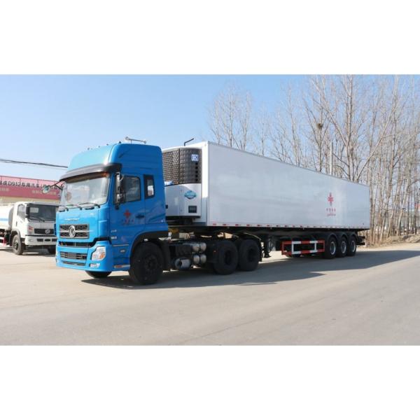 Quality Heavy Duty 40t-50t Refrigerator Truck Trailer With Dongfeng Tractor Truck Head for sale