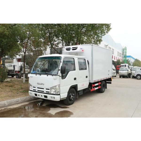 Quality Double Row ISuzu Freezer Truck , Refrigerator Van Truck 3tons 4tons 5tons for sale