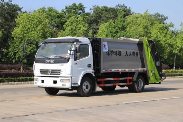 Quality Dongfeng 6cbm Compressed Garbage Truck Waste Garbage Compactor Waste Treatment Truck for sale