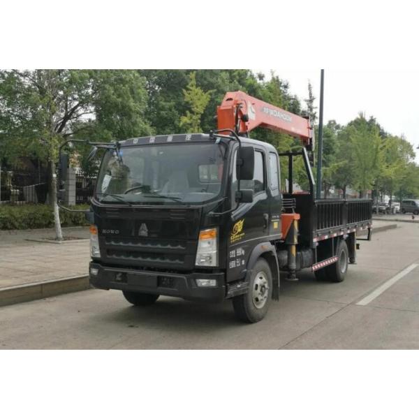Quality HOWO Crane Truck with Tipper 8 Ton Crane Trucks Mounted for sale