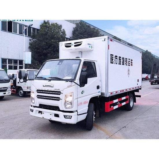 Quality JMC Refrigerator Vehicles 4ton 4*2 Chassis Thermo King Unit Refrigerated Truck 120HP for sale