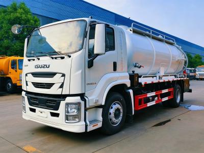 China Rush Pipe Truck Isuzu Giga Hino 10cbm Sand Vacuum Suction Truck 16tons 18tons for sale