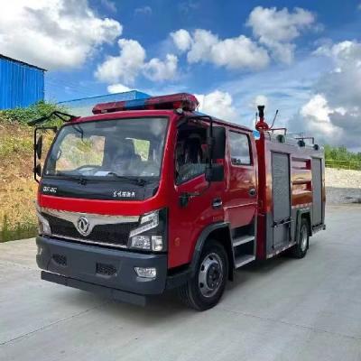 China Diesel Engine 6 Wheel Dongfeng 6000kg 6tons Water Tank Fire Truck for sale