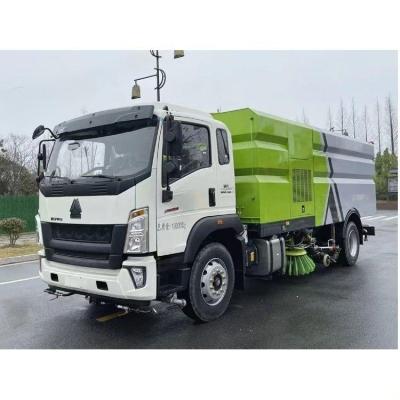 China Dongfeng Road Sweeper Truck 6-Wheel 170HP 6X4 Road Street Washing and Sweeping Truck Mounted HOWO Road Sweeper Truck High Pressure Street Cleaning Vehicle for sale