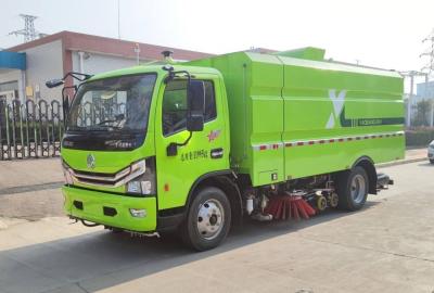 China Dongfeng Road Sweeper Truck 5cbm Water Tank for Road Cleaning with 5cbm Dust Tank Suction Debris Collection Mechanism for sale