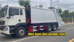 Heavy Duty 20m3 Euro 5 Garbage Truck with 290hp Engine - Refuse Compactor Truck