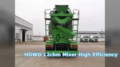 HOWO 8X4 12cbm Concrete Mixer Truck Heavy Duty Construction
