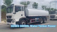 HOWO 30000liters Water Bowser Truck Water Tanker Drinking Water Delivery Transportation Sprinkler Ta