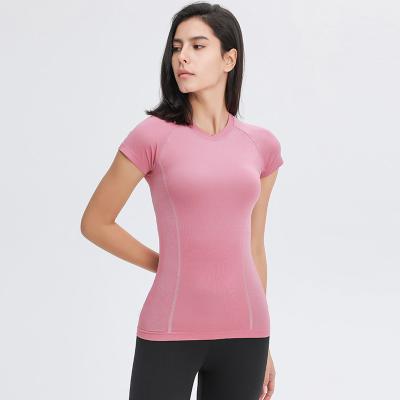 中国 体育館のための活動的な伸張80%ナイロン女性の試しのTシャツ 販売のため