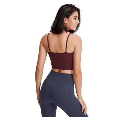 中国 ODMサービス女性の袖なしのタンク トップ、33cmの長さを動かすために上袖なしのスポーツ 販売のため