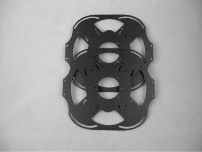 China Dibujo de la fibra de carbono del OEM que corrige el CNC del soporte del motor del servicio para Quadcopters en venta