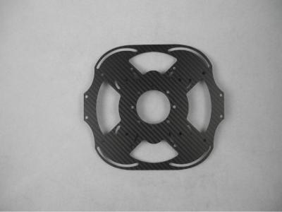 China Dibujo de la fibra de carbono del OEM que corrige el CNC del soporte del motor del servicio para Quadcopters en venta