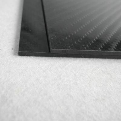 China Carbon Fiber Sheets 2.5thk Full CF Plate Woven Carbon Fiber Sheet Twill 3k for sale