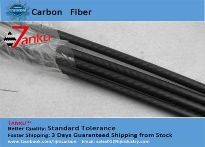 중국 직업적인 3K 가득 차있는 탄소 섬유 관 탄소 섬유 막대 및 관 판매용