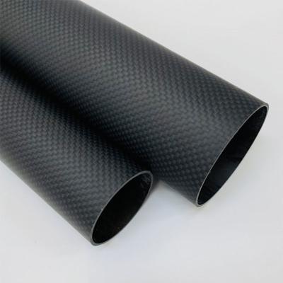 China Customized 3K Twill Carbon Fiber Tube Roll Wrapping Large Diameter for sale