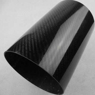 China Customized 3K Twill Carbon Fiber Tube Roll Wrapping Large Diameter for sale