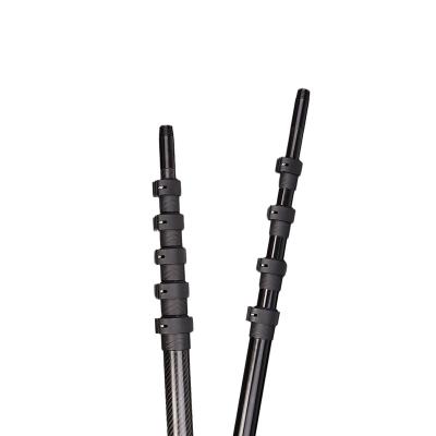 China Plain Weaving Carbon Fiber Extension Pole For Arecanut Plucking for sale