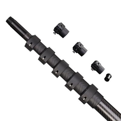 China Plain Weaving Carbon Fiber Extension Pole For Arecanut Plucking for sale