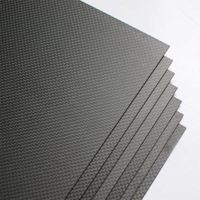 China 200x300x2mm Glossy Surface Carbon Fiber Plate 3K Plain Weave Panel Sheet for sale