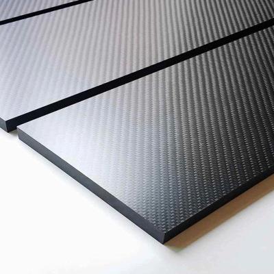China High Hardness Board Material Twill Carbon Fiber Plate Sheet With Bright Glossy Surface for sale
