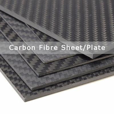 China High Hardness Board Material Twill Carbon Fiber Plate Sheet With Bright Glossy Surface for sale