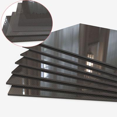 China Epoxy Resin Matrix UV Resistant Carbon Fiber Plate Corrosion Resistance Twill Weave Carbon Fiber Panel for sale