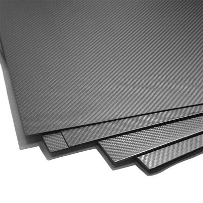 China Plain Weave Carbon Fiber Sheets 0.5mm 1mm 1.5mm 2mm 2.5mm 3mm 4mm for sale