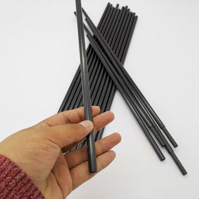 중국 자외선 저항성 높은 강도 작은 지름 탄소 섬유 튜브 100% 3K 트윌 평면 직물 판매용