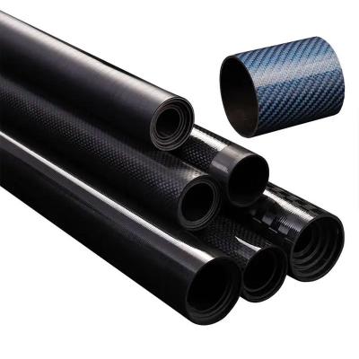 중국 부식 및 화학 물질에 대한 저항성 100% 3K 탄소 섬유 튜브 가벼운 판매용
