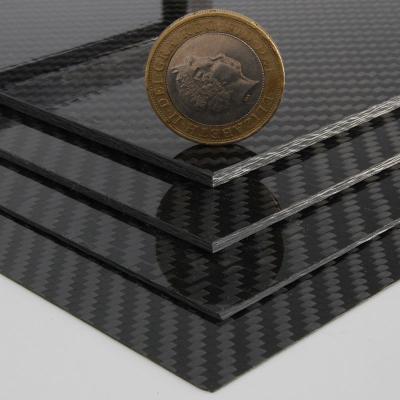 중국 CNC 3K 100% 직물 순수 탄소 섬유 장 고강성 탄소 섬유 판 판매용