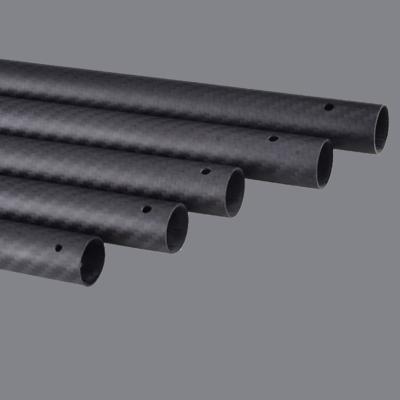 중국 자외선 보호 여러 크기의 3K 탄소 섬유 튜브 - 반짝이는 / 매트 마무리 판매용