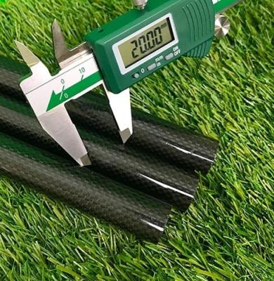 중국 탄소 섬유 튜브 3K 패턴 20mm-18mm - 부식 저항 및 충격 저항 판매용