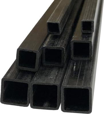 중국 8mm x 8mm x 1000mm 3K 탄소 섬유 정면 튜브 검정 매트 마무리 판매용