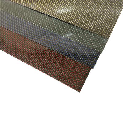 중국 고강도 케블러 직물 탄소 섬유 잎 0.3mm 두께 판매용