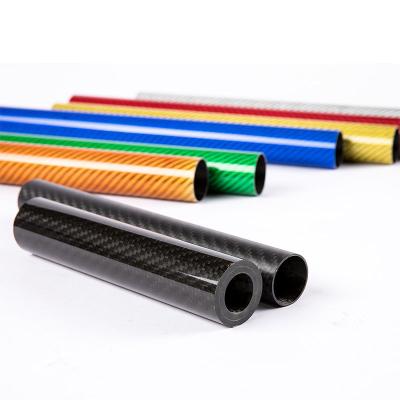 China Roll Wrapped Carbon Fiber Kevlar Tube Extremely Strong Stiff And Lightweight for sale